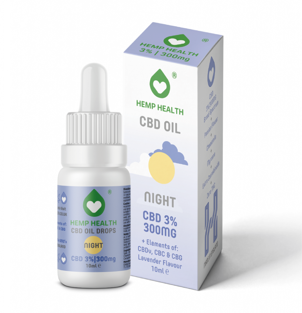 CBD Night Oil Drops - Hemp Health